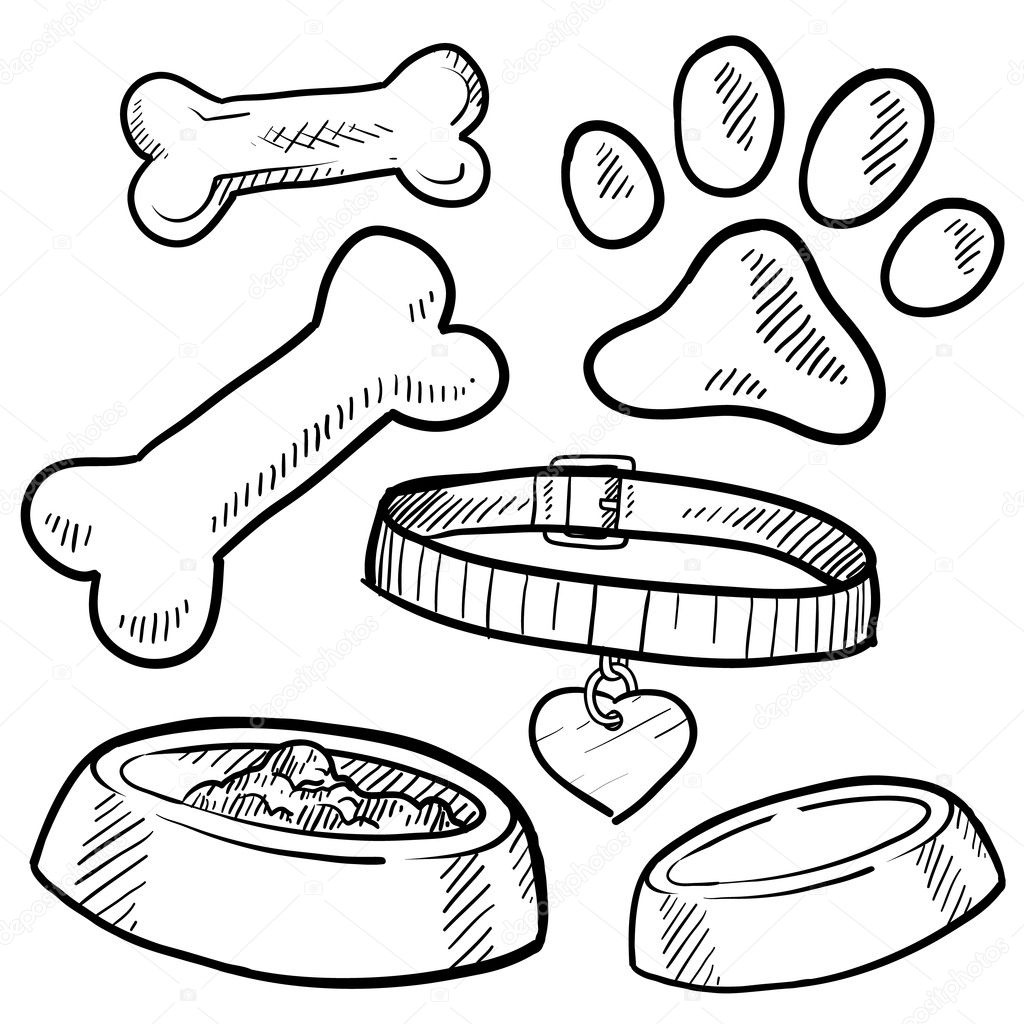 Pet objects sketch — Stock Vector © lhfgraphics #13953261 Pet objects sketch — Stock Vector © lhfgraphics #13953261
