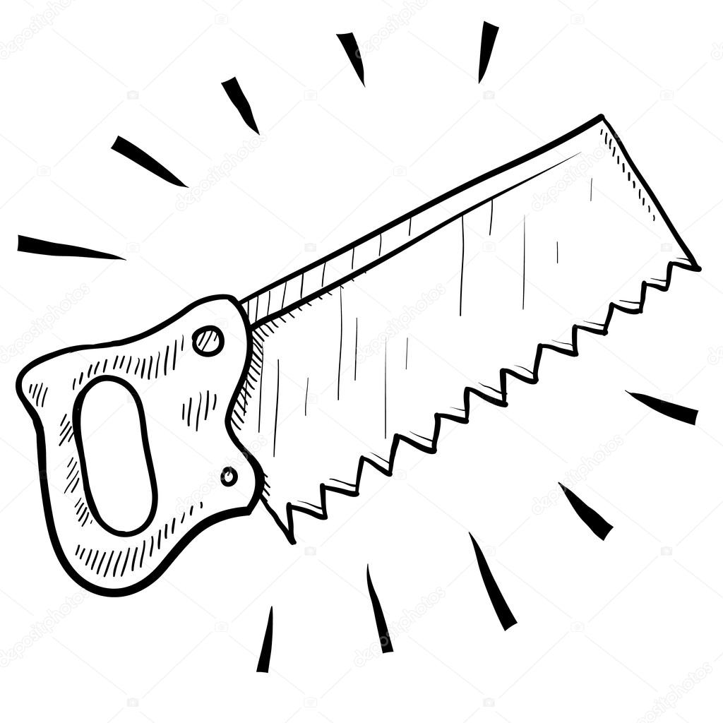 Rip Saw Drawing