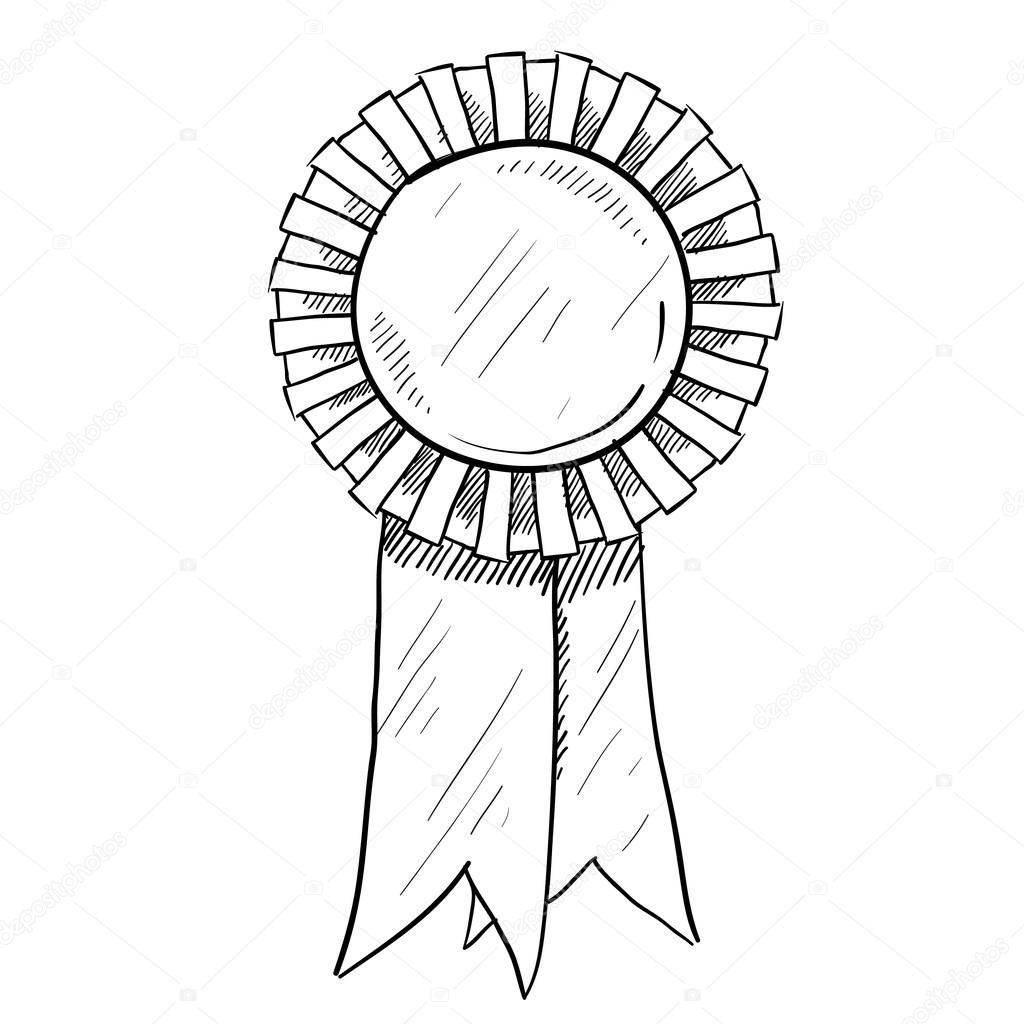 Award ribbon sketch — Stock Vector © lhfgraphics #13981801