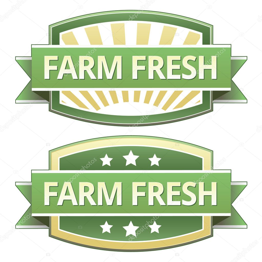 Farm Fresh food label — Stock Vector © lhfgraphics #13988247