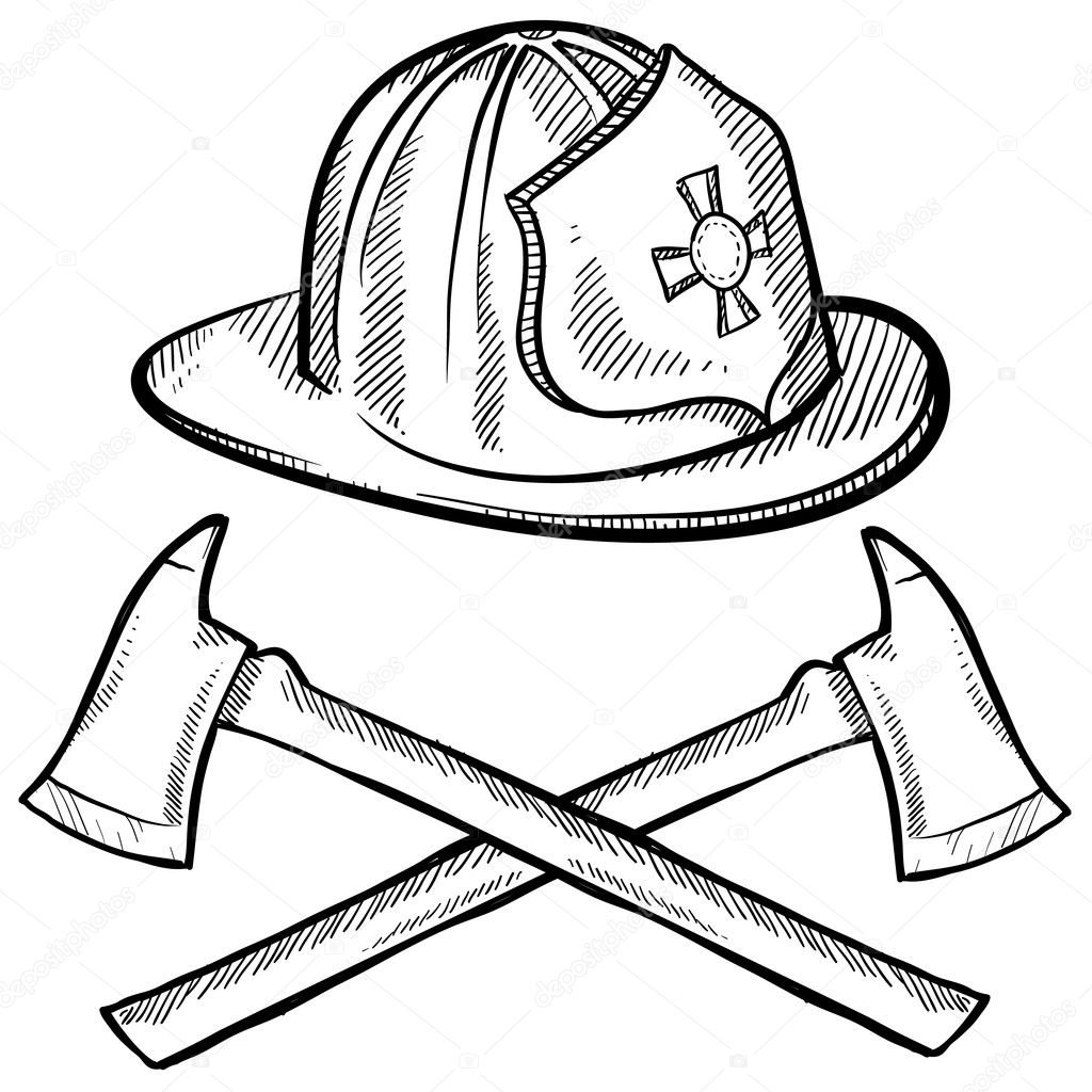 Firefighter equipment sketch Stock Vector Image by ©lhfgraphics #14136119