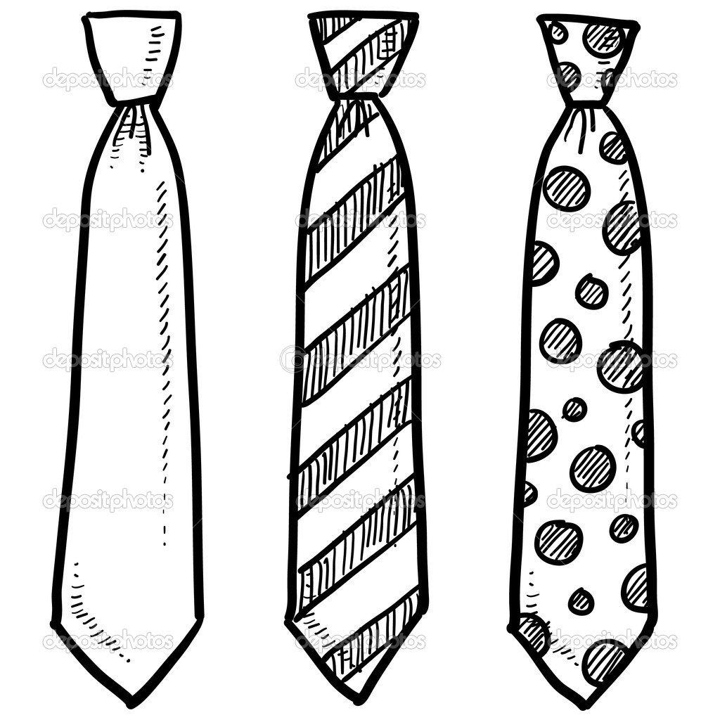 Necktie sketch — Stock Vector © lhfgraphics #18320063