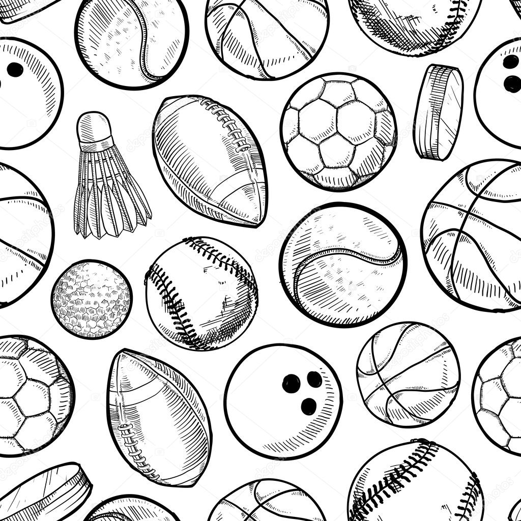 Seamless sports background Stock Vector Image by ©lhfgraphics #18320573