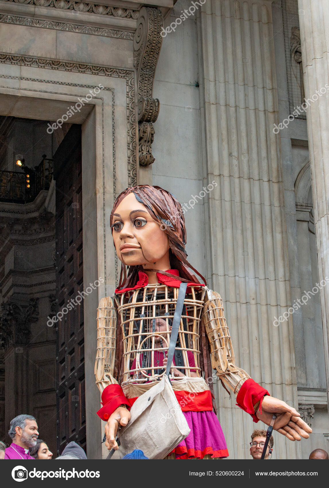 London 23Rd October 2021 Little Amal Giant Syrian Refugee Puppet ...
