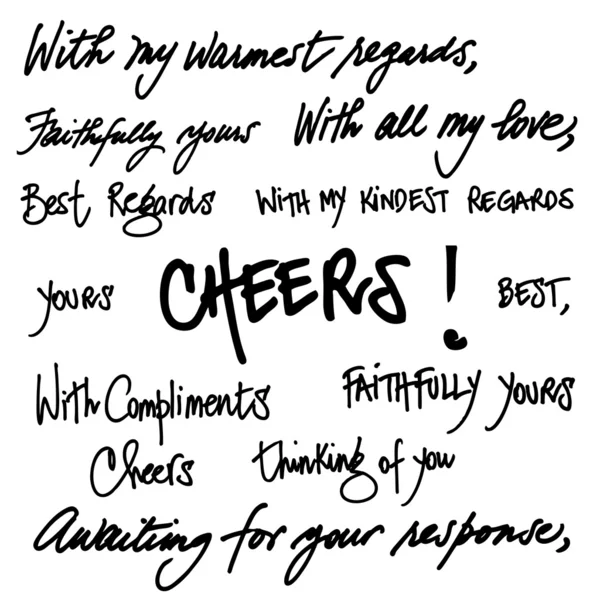 Mes meilleures salutations Vector Art Stock Images | Depositphotos