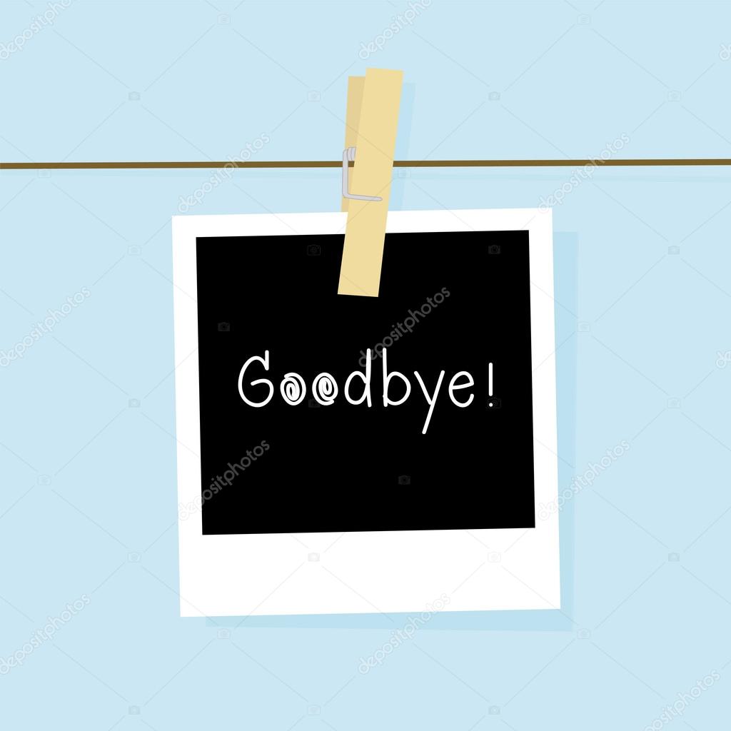 Good bye card Stock Vector Image by ©gubgibgift #34127049