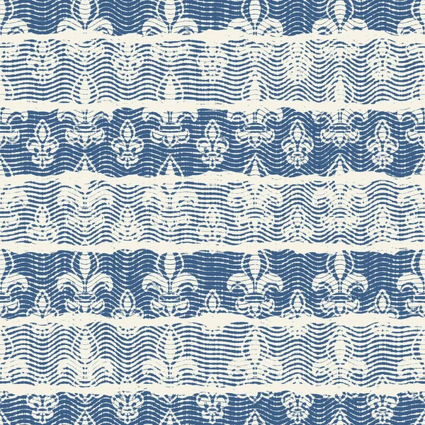 Delicate french lace effect seamless stripe pattern. Ornate provence ...