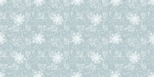 Soft ice blue snow flake border pattern background. Simple minimal ...