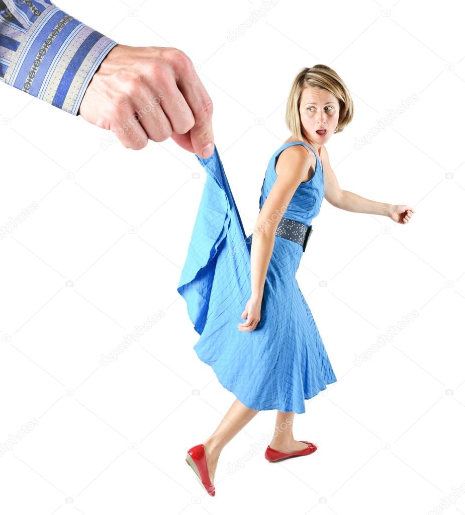 Fleeing woman Stock Photo by ©mrshining 14097351