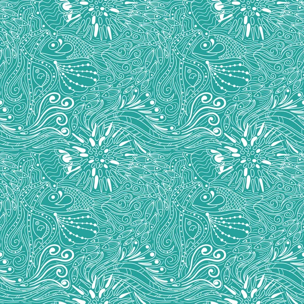 Sea seamless pattern — Stock Vector © tets #22954442