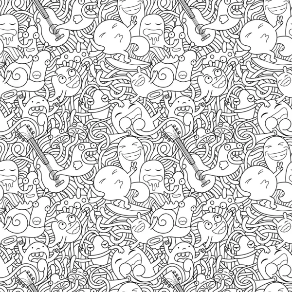 Deep sea monsters seamless pattern Stock Vector Image by ©tets #53452975