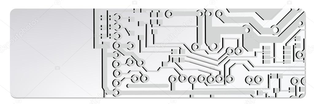 Techno circuit web banners. EPS10 vector illustration Stock Vector by ...