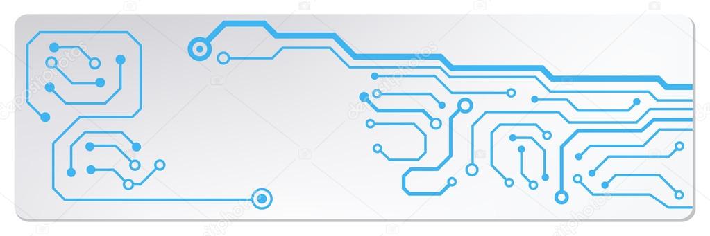 Techno circuit web banners. EPS10 vector illustration Stock Vector by ...