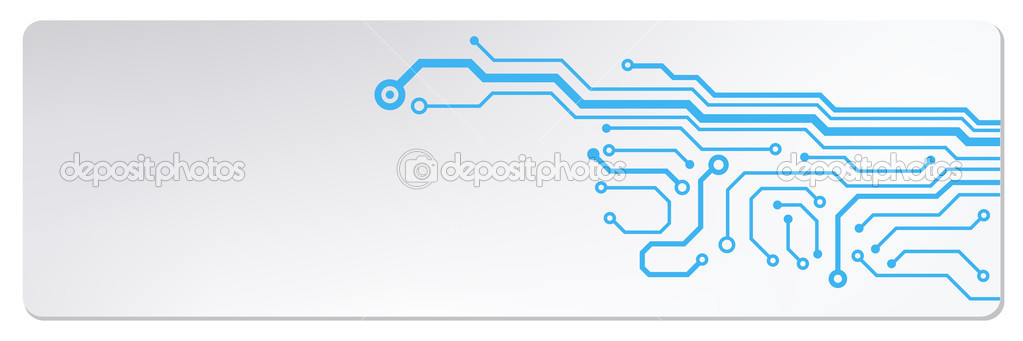 Techno circuit web banners. EPS10 vector illustration Stock Vector by ...