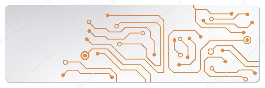 Techno circuit web banners. EPS10 vector illustration Stock Vector by ...