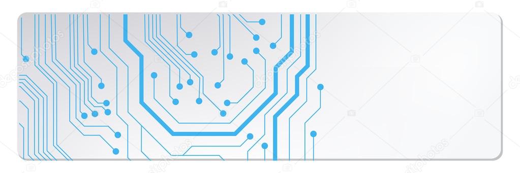 Techno circuit web banners. EPS10 vector illustration Stock Vector by ...