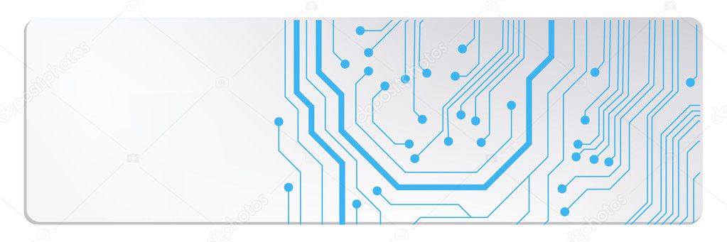 Techno circuit web banners. EPS10 vector illustration Stock Vector by ...