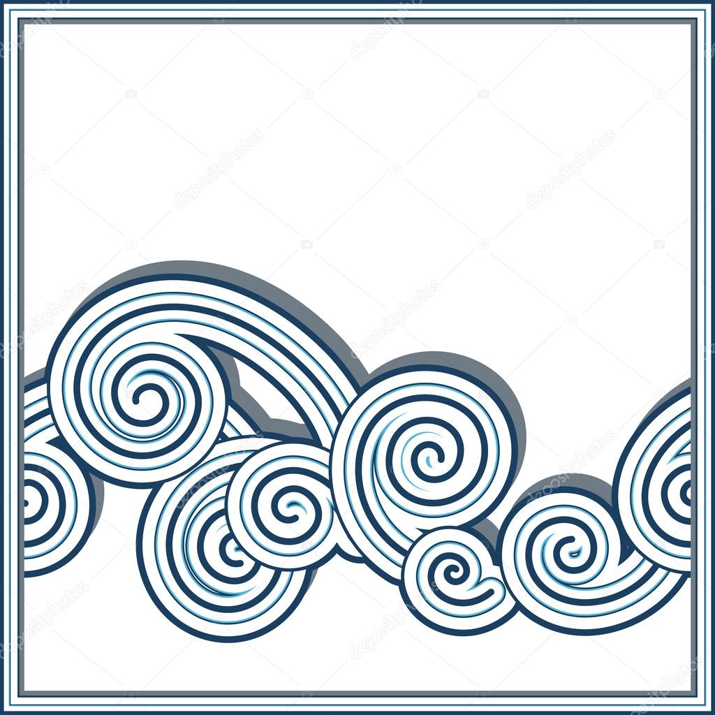 Border wave — Stock Vector © magenta10 #25551133