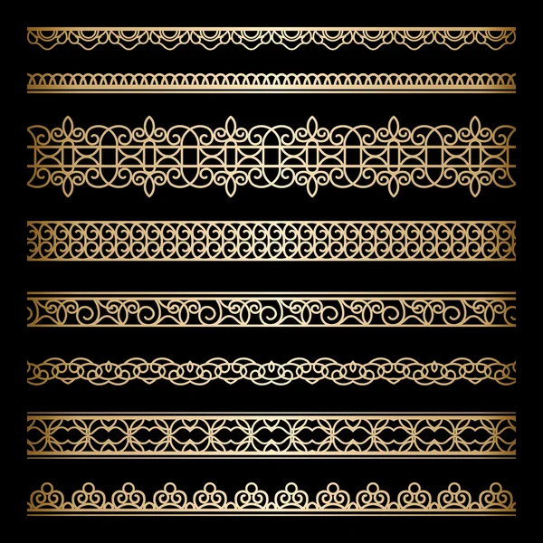 Gold borders Stock Vectors, Royalty Free Gold borders Illustrations ...
