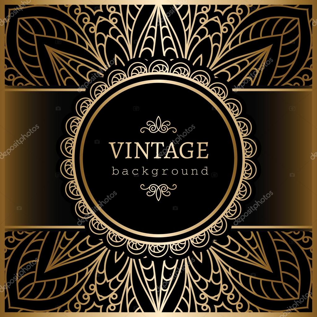 Vintage gold background Stock Vector by ©magenta10 45441291