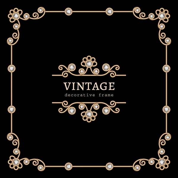 Square jewelry frame Vector Art Stock Images | Depositphotos