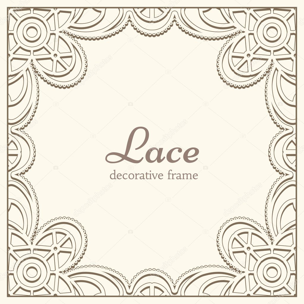 Square lace frame Stock Vector Image by ©magenta10 #45773557