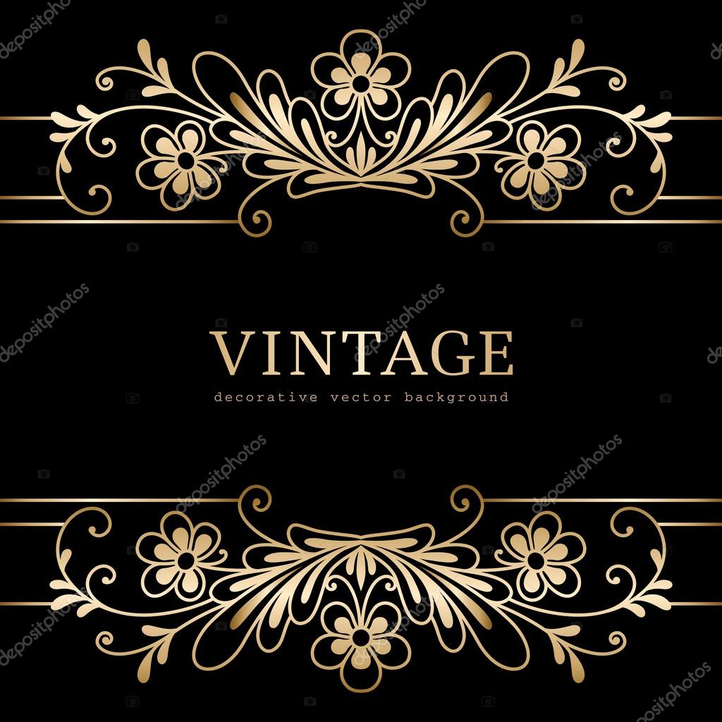 Gold floral background — Stock Vector © magenta10 #50238147