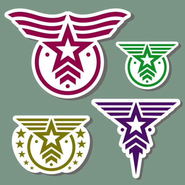 Military style emblem set — Stock Vector © zag_awd #34372503