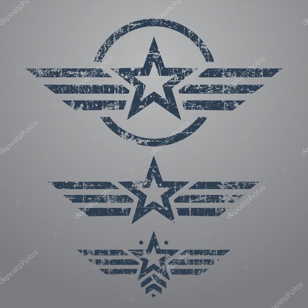 Military style emblem set — Stock Vector © zag_awd #34372503