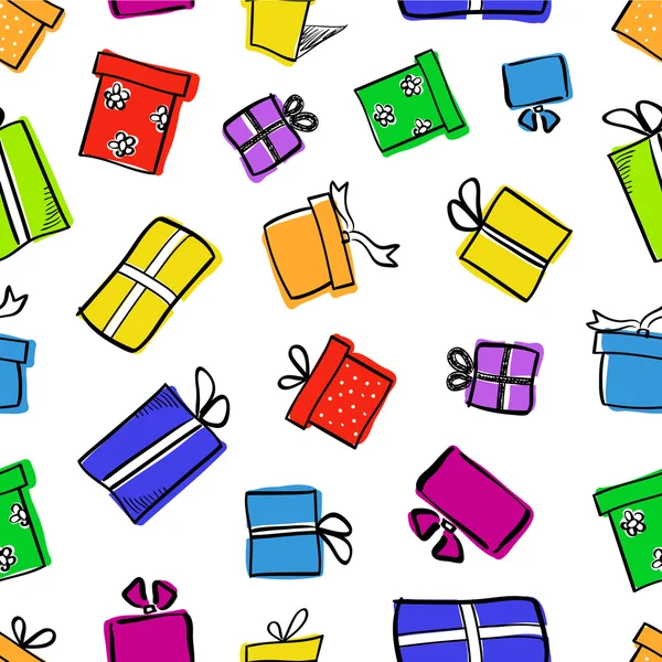 Sketch gift boxes garland Stock Vector Image by ©zag_awd #36887543