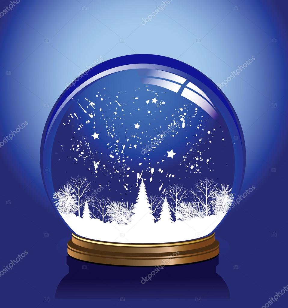 Vector snow globe Stock Vector Image by ©mikosha #14059946