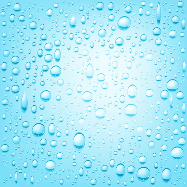 Blue water drops background. Stock Vector by ©mikosha 44813481