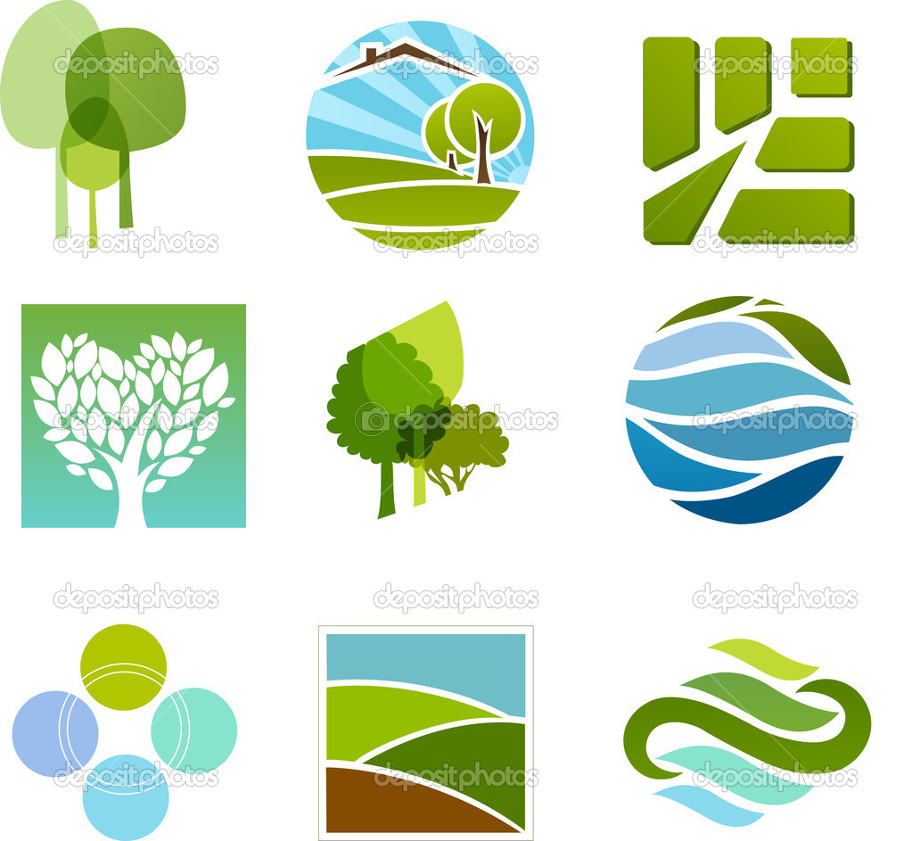 Natural symbols Stock Vector Image by ©deedl #43201793