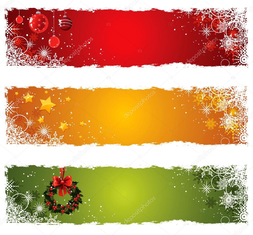 Set de banner de Navidad Vector de stock #47786175 de ©deedl
