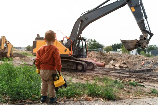 Kid in excavator Stock Photos, Royalty Free Kid in excavator Images ...