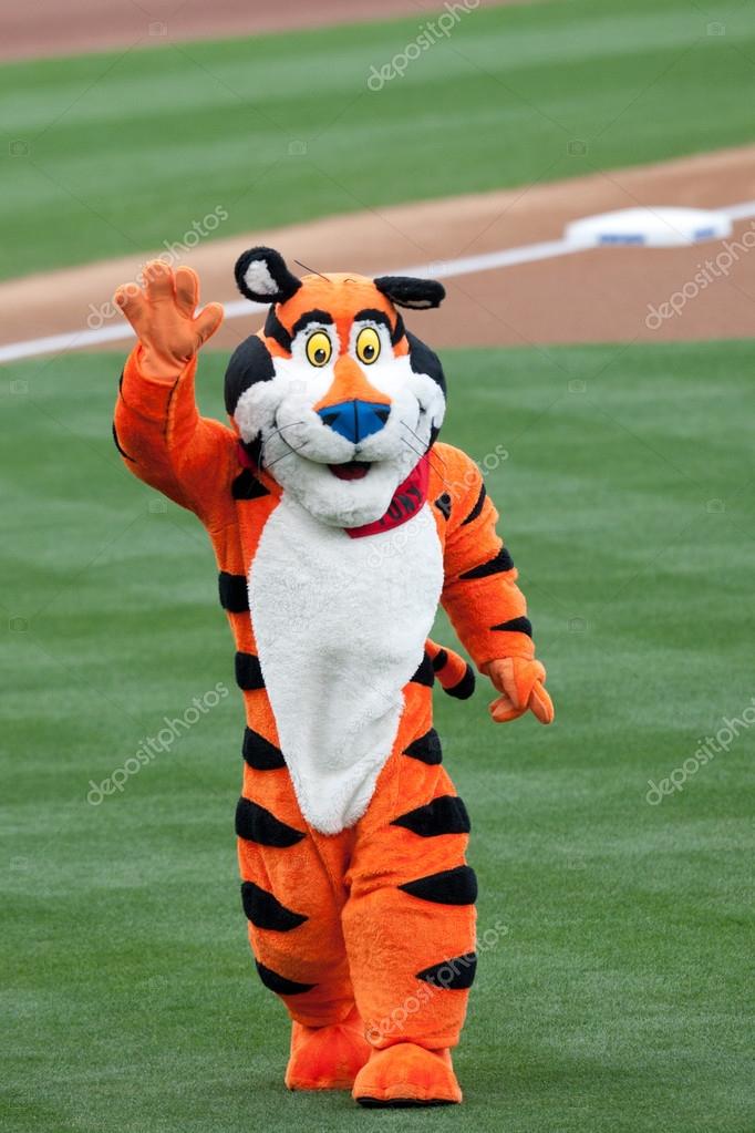 Tony The Tiger waves to fans prior to the game – Stock Editorial Photo ...