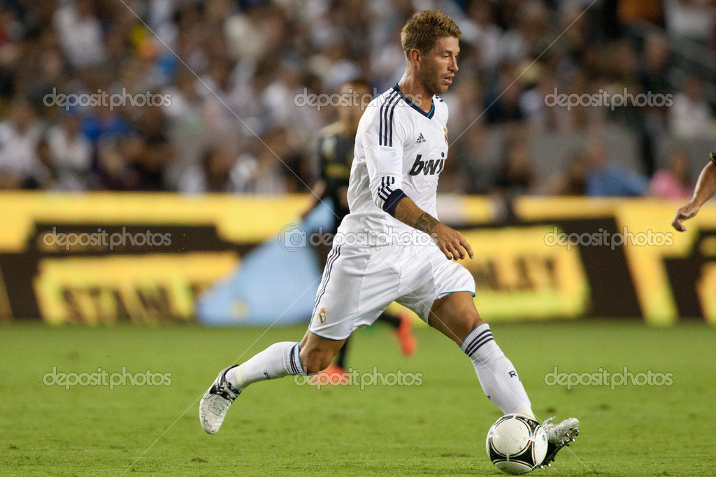 Sergio Ramos in action during the World Football Challenge game – Stock ...