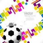 Creative football background with colorful modern design. Stock Vector ...