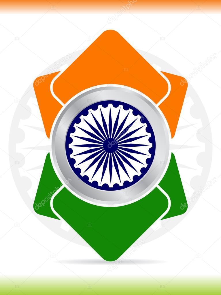 Creative indian flag design. Stock Vector by ©Creativehat 15336059