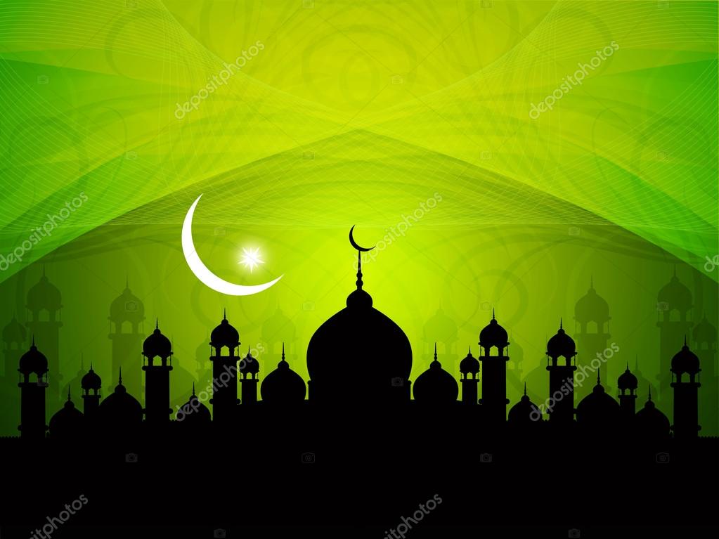 Artistic religious Eid background with mosque. Stock Vector Image by ...