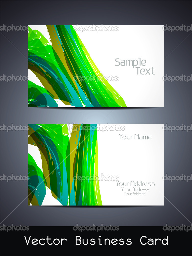 Presentation of visiting card design Stock Vector by ©Creativehat 28960931