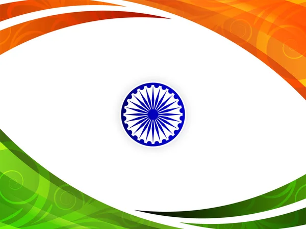 Indian Flag Theme Republic Day Elegant Wave Style Background Vector ...