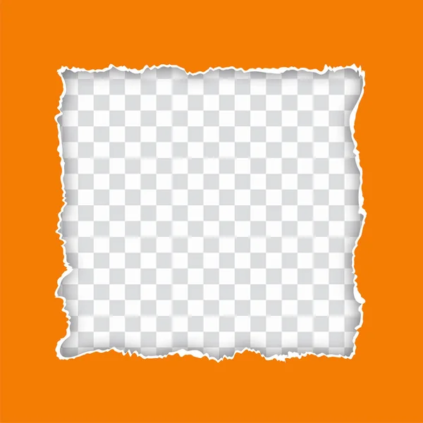 Torn Paper Style Sheet Transparent Background Vector Stock Vector by ...