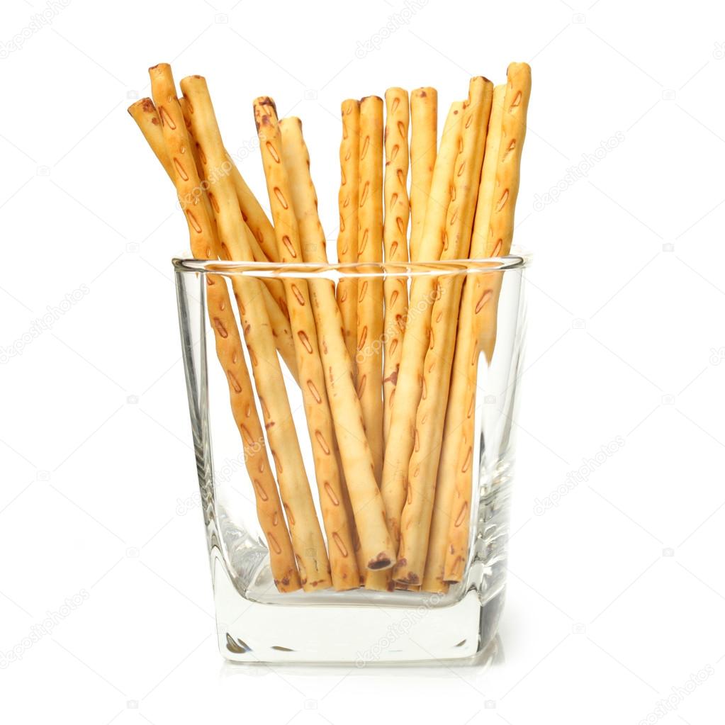 A glass of crispy bread sticks Stock Photo by ©jianghongyan 42642503