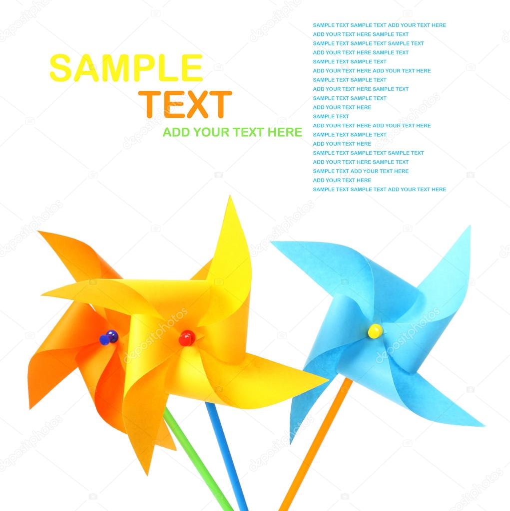 Toy pinwheels — Stock Photo © jianghongyan #44005263