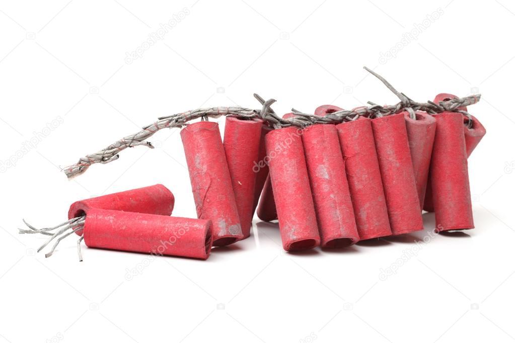 Red Firecrackers — Stock Photo © jianghongyan #44849393