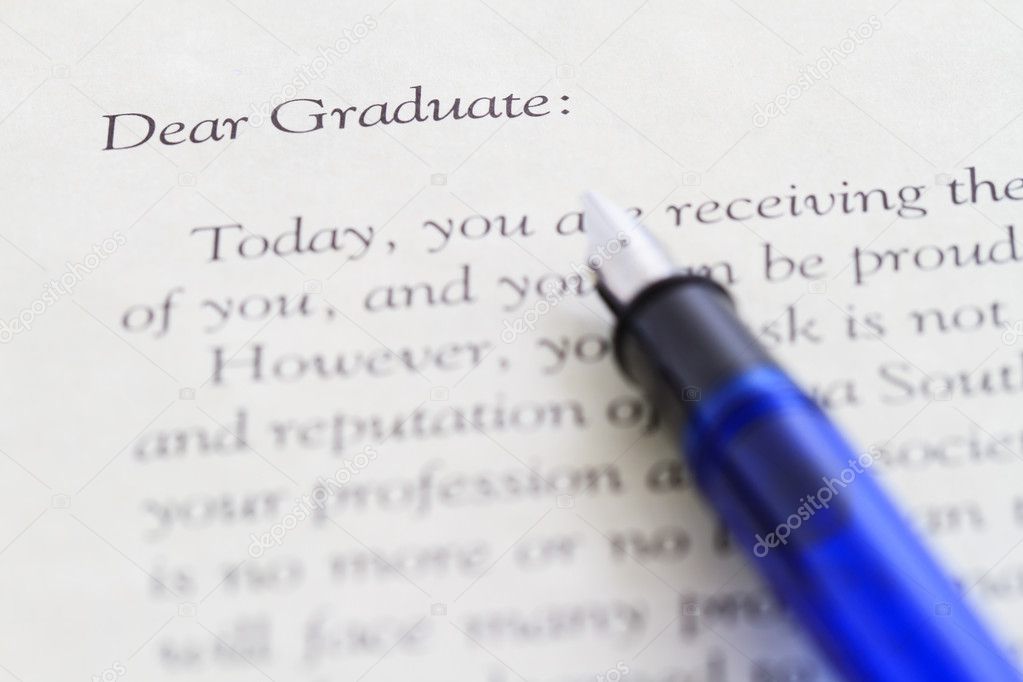 Pen resting on important graduation documents Stock Photo by ©reicaden ...
