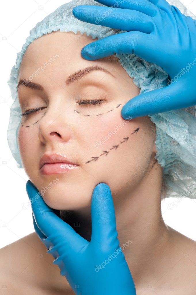 Woman face before plastic surgery operation ⬇ Stock Photo, Image by ...