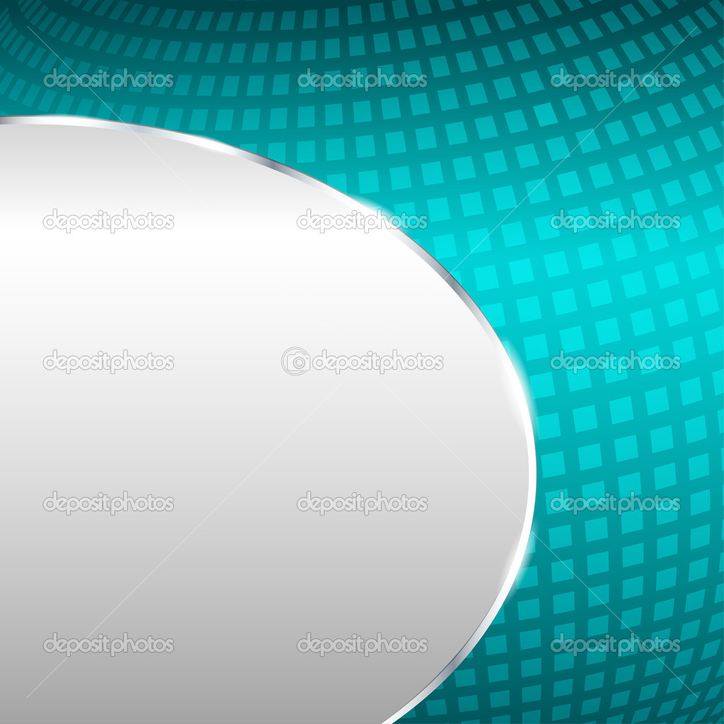 Abstract metallic background with turquoise element — Stock Vector ...