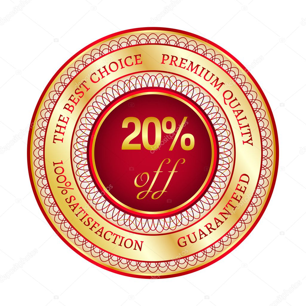 Label on 20 percent discount Stock Vector by ©31moonlight31 24718287